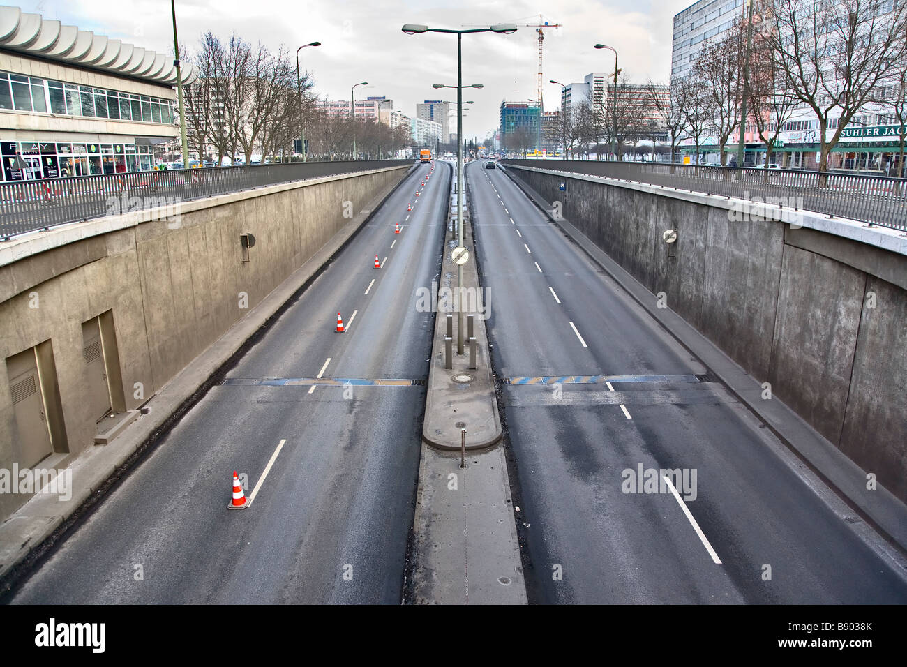 Road in Berlin Stock Photo - Alamy