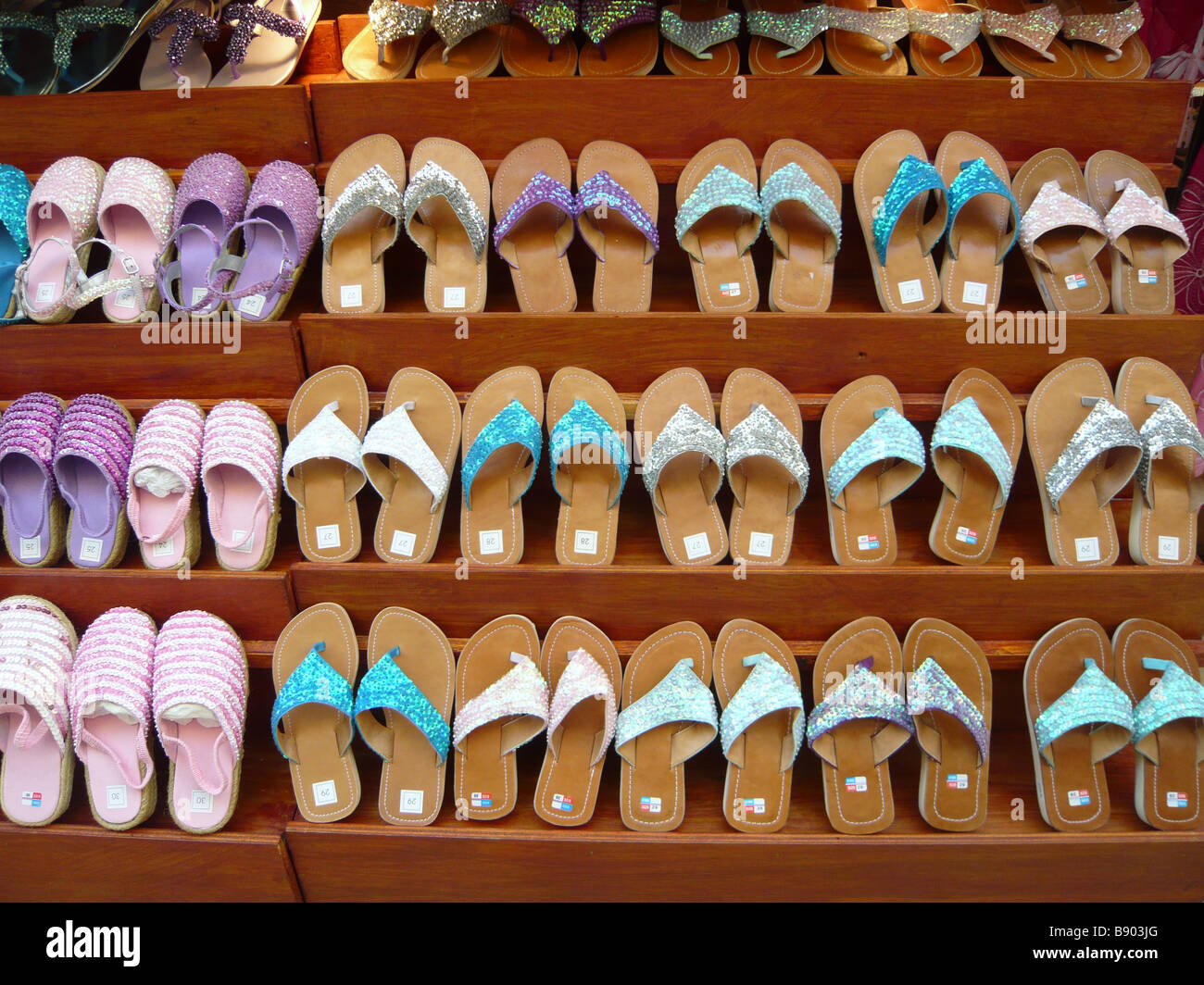 Colourful flip flops hi-res stock photography and images - Alamy