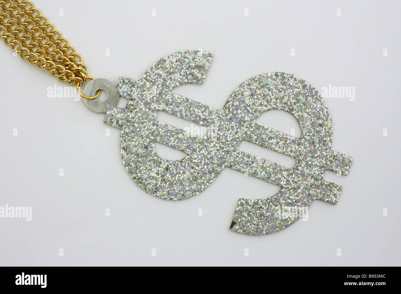 SPARKLING SILVER DOLLAR SIGN ON WHITE BACKGROUND HORIZONTAL BDB11125 ...