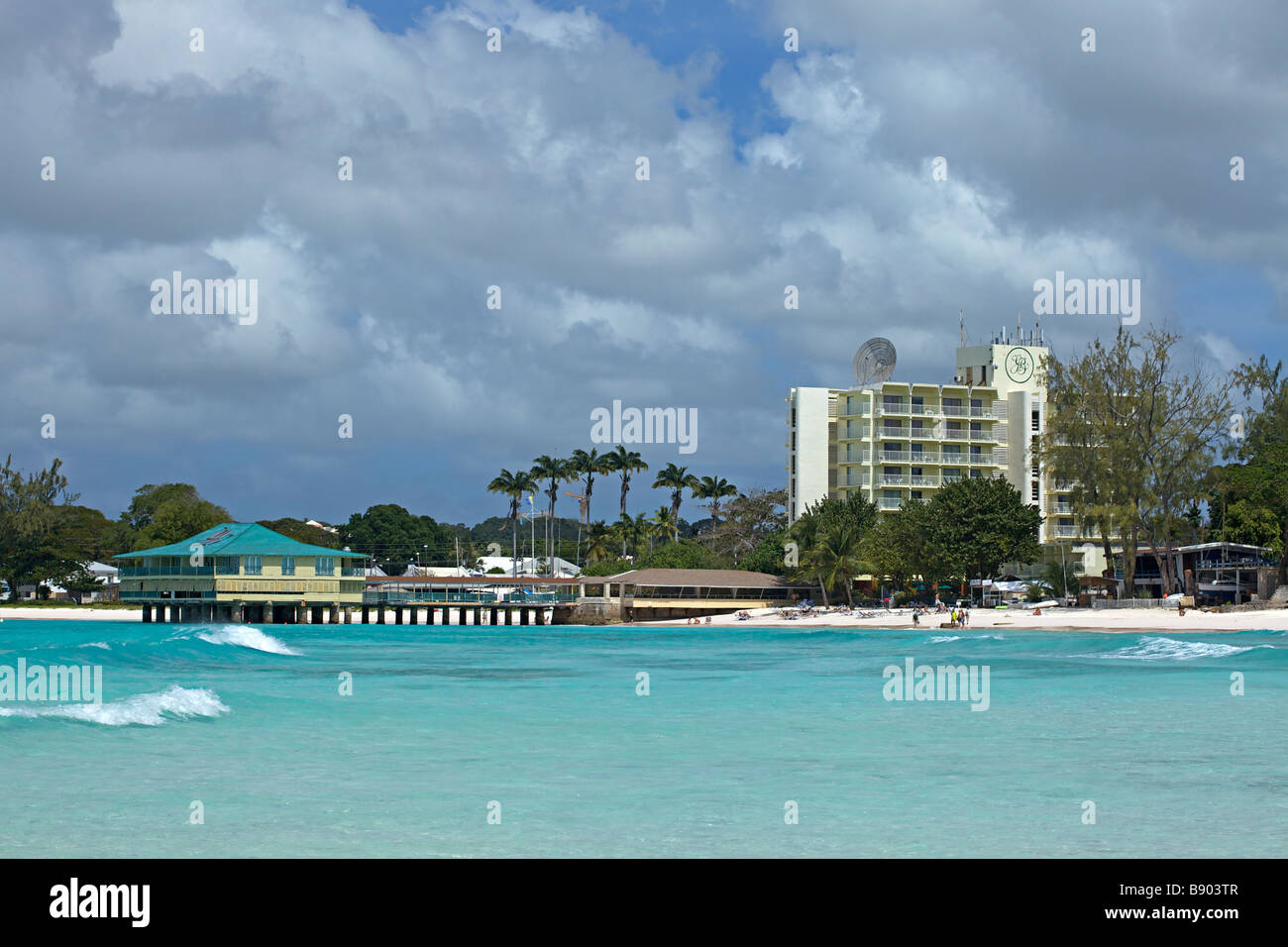 Pebbles Beach and Grand Barbados Hotel, West Coast of Barbados, "West ...