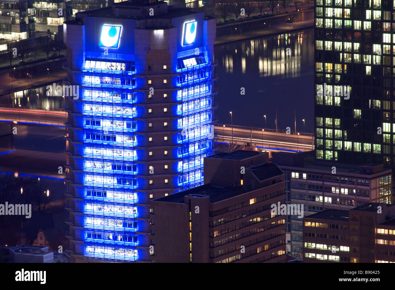 Europe Germany Frankfurt on the Main Downtown Financial district Union ...