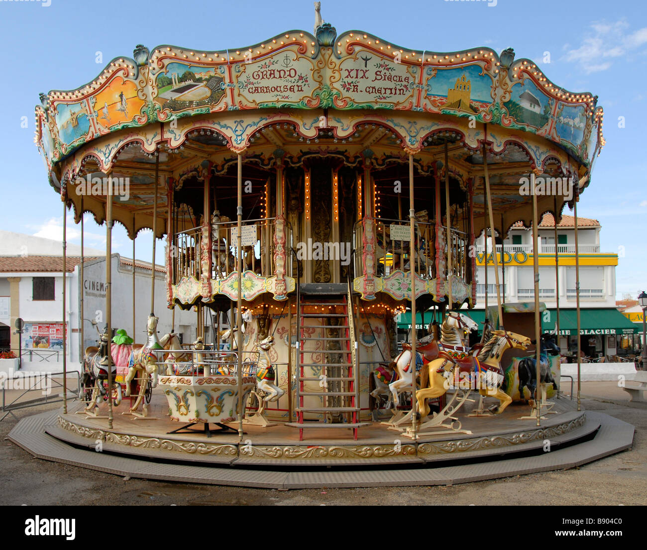 Carousel, Saintes Maries de la Mer, Camargue, France, Europe Stock ...