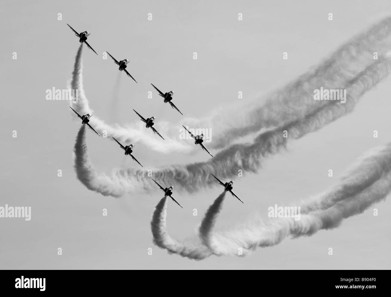 Red and white aircraft Black and White Stock Photos & Images - Alamy