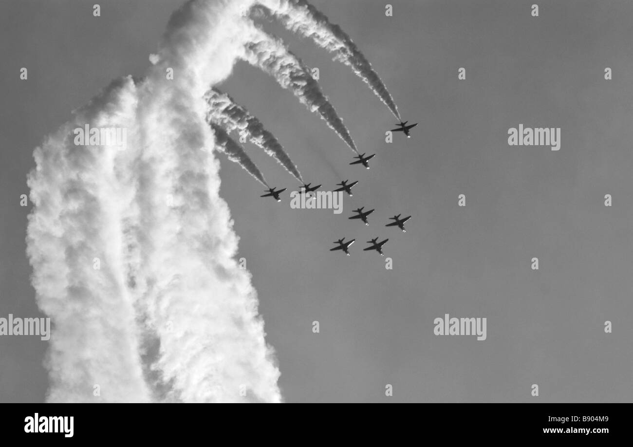 Red and white aircraft Black and White Stock Photos & Images - Alamy