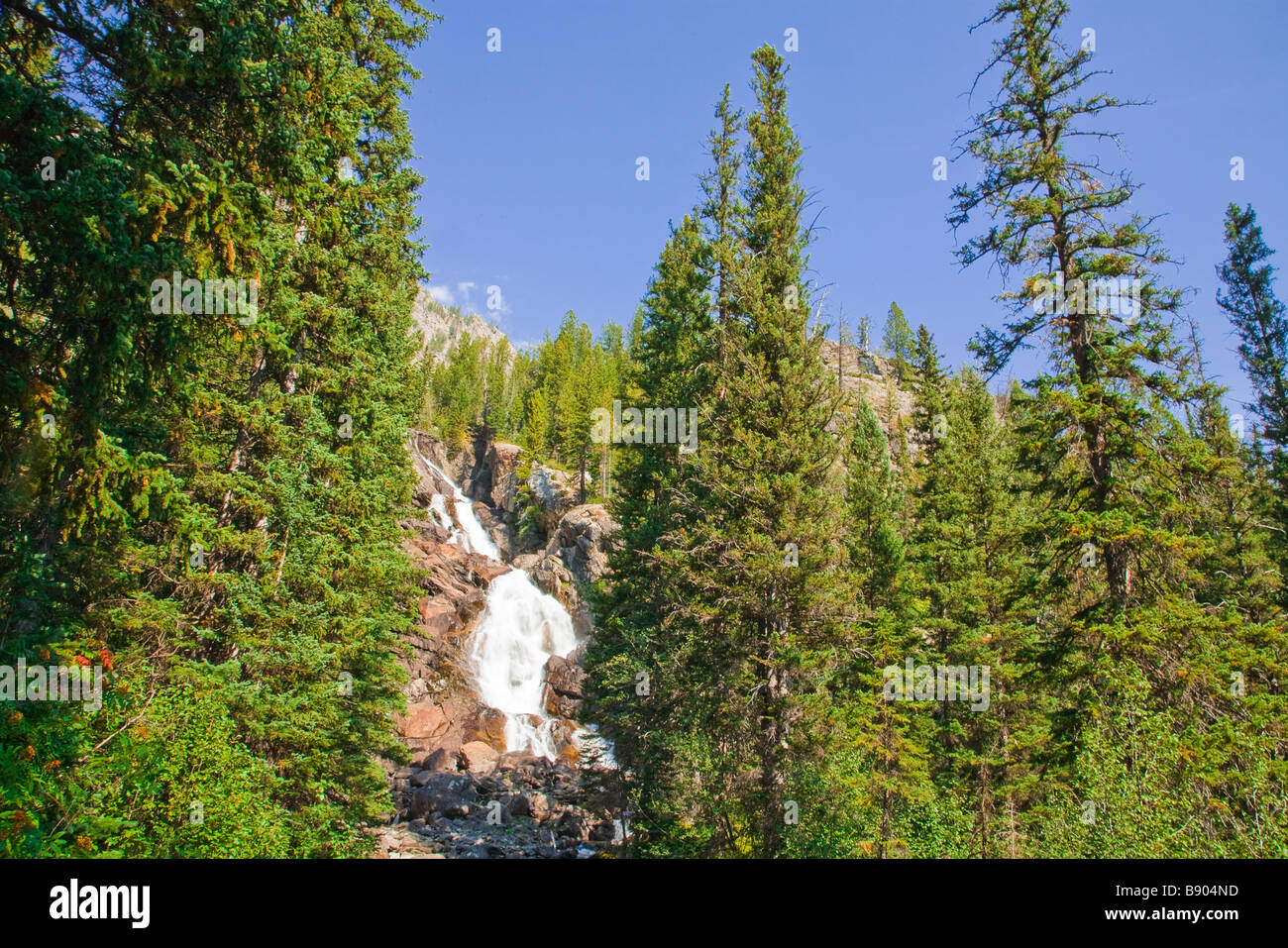 Hidden falls grand teton national park hi-res stock photography and ...