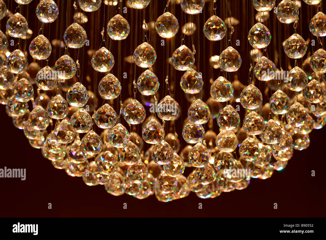 ceiling chandelier crystal glass baubles light illuminate illumination ...