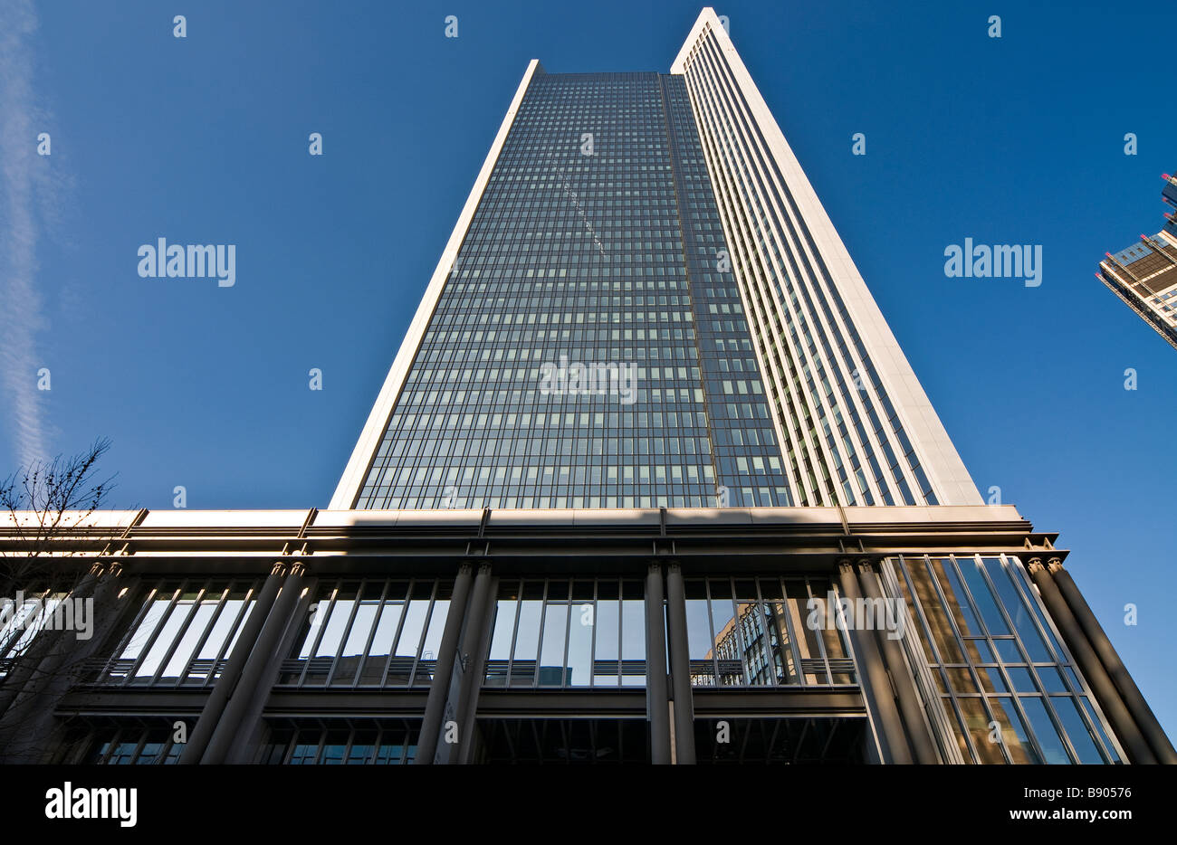 Europe Germany Frankfurt on the Main Downtown Financial district Deka ...