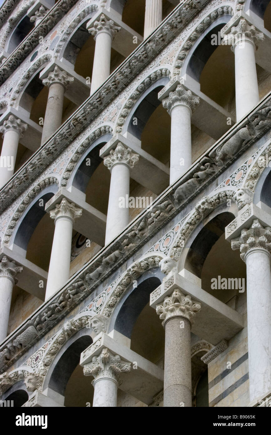 View of Arches on West End of Pisa Cathedral, Pisa, Italy, Spring 2008 ...