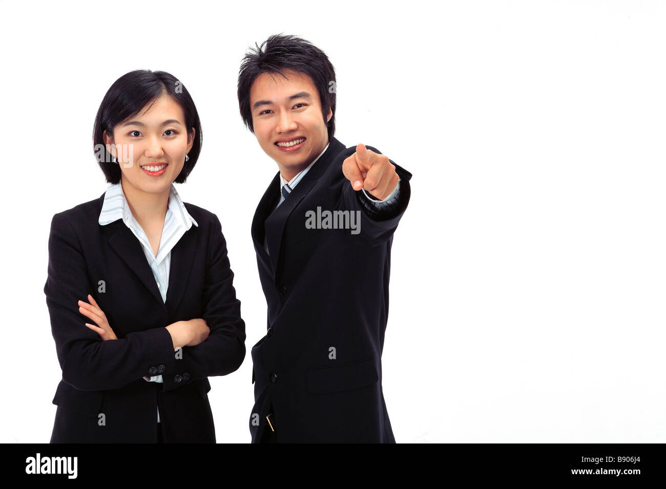 Young Business Couple Stock Photo - Alamy