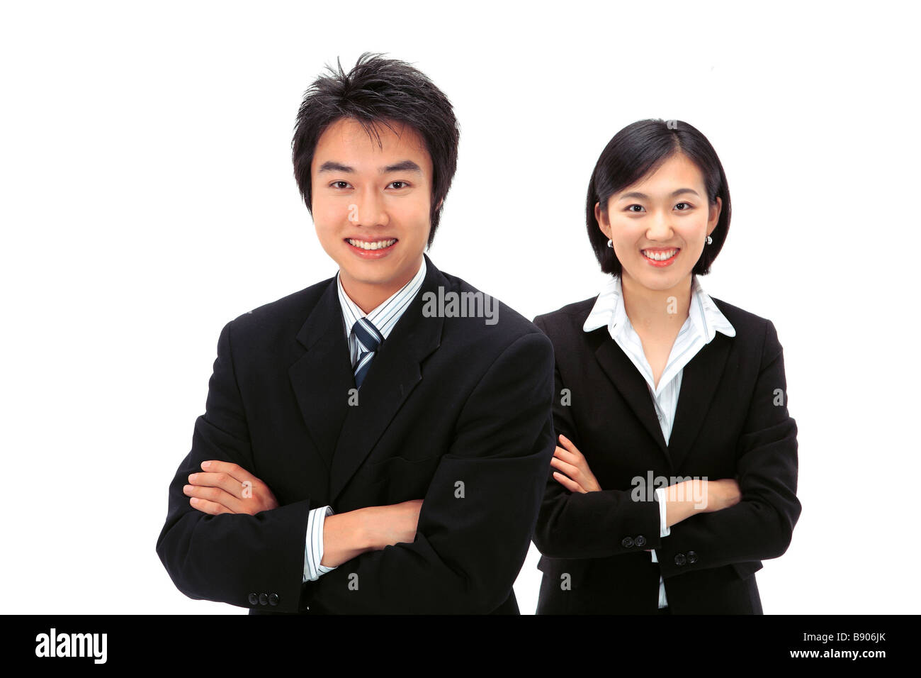 Young Business Couple Stock Photo - Alamy