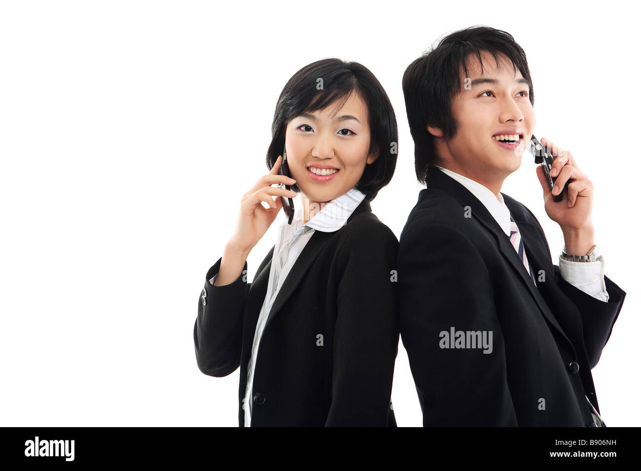 Young Business Couple Stock Photo - Alamy