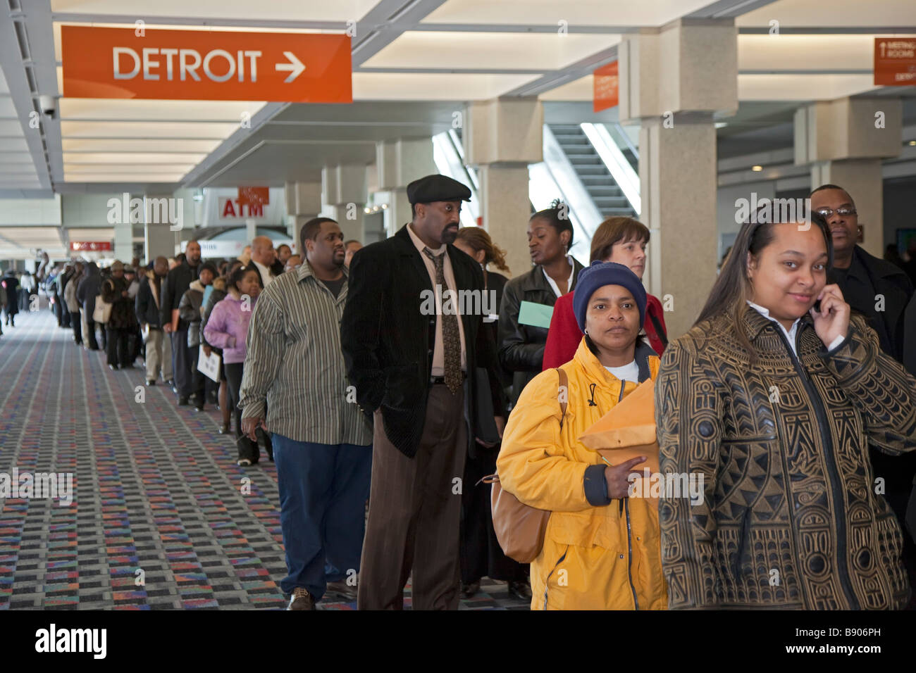 Job fair queue hi-res stock photography and images - Alamy