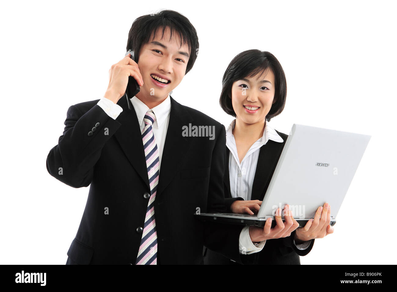Young Business Couple Stock Photo - Alamy