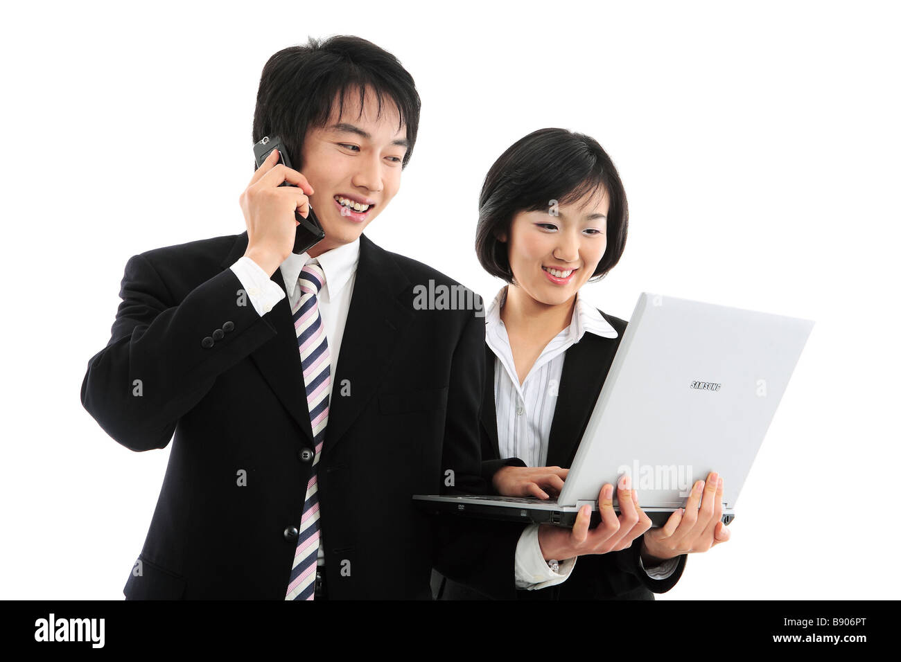 Young Business Couple Stock Photo - Alamy