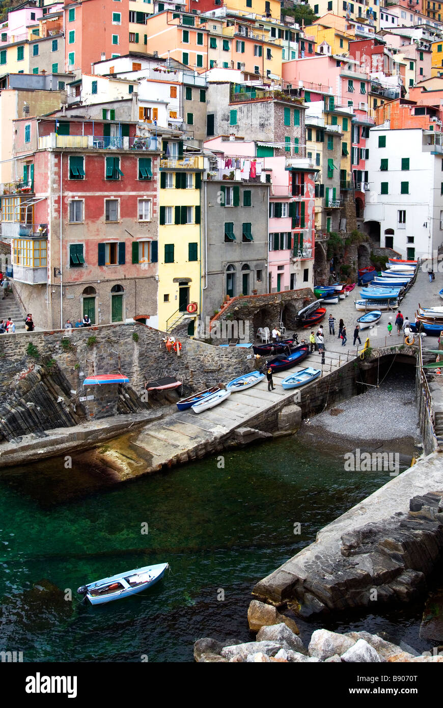 Rio Maggiore Cinque Terre Italian Riviera Liguria Italy Europe Stock ...