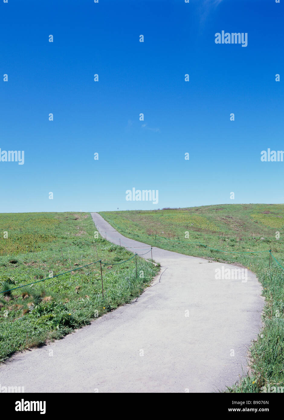 Road and blue sky Stock Photo - Alamy