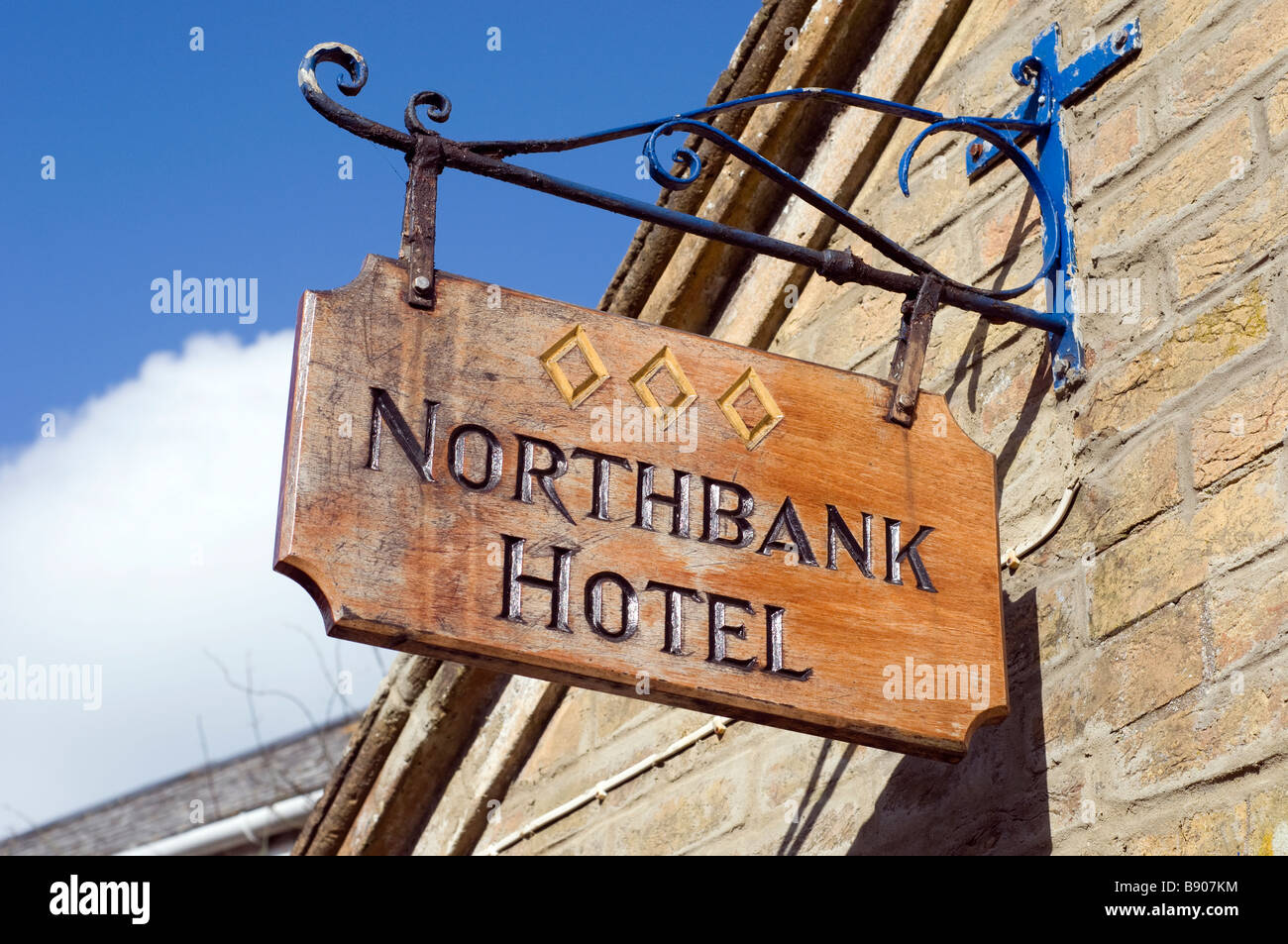 Hotel Sign, Northbank Hotel, Seaview, Isle of Wight, England, UK, GB ...