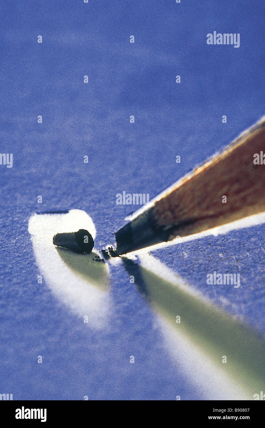 Breaking pencil lead hi-res stock photography and images - Alamy