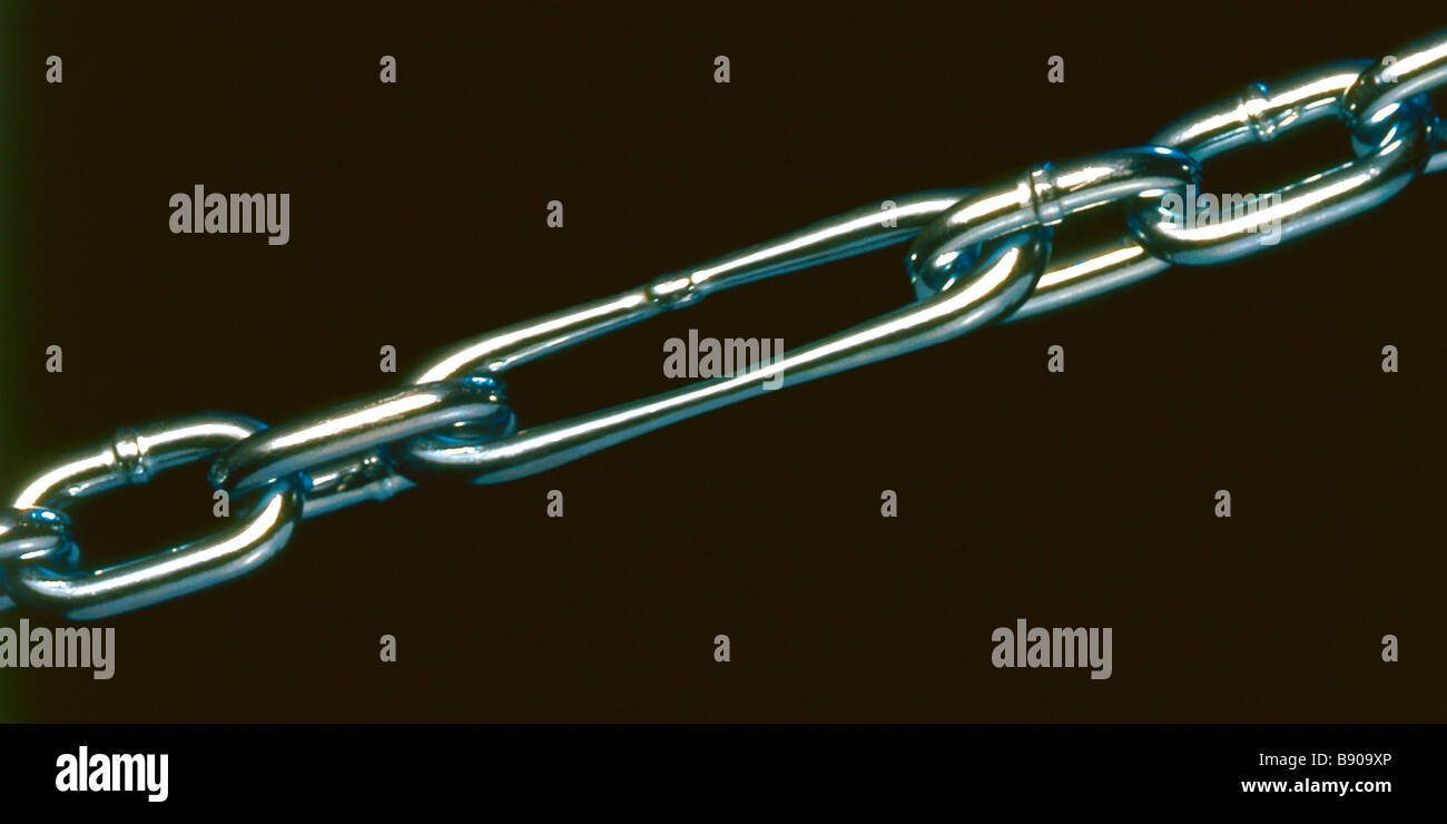 FL0711, T Bonderud; Stretched Link Chain Stock Photo - Alamy