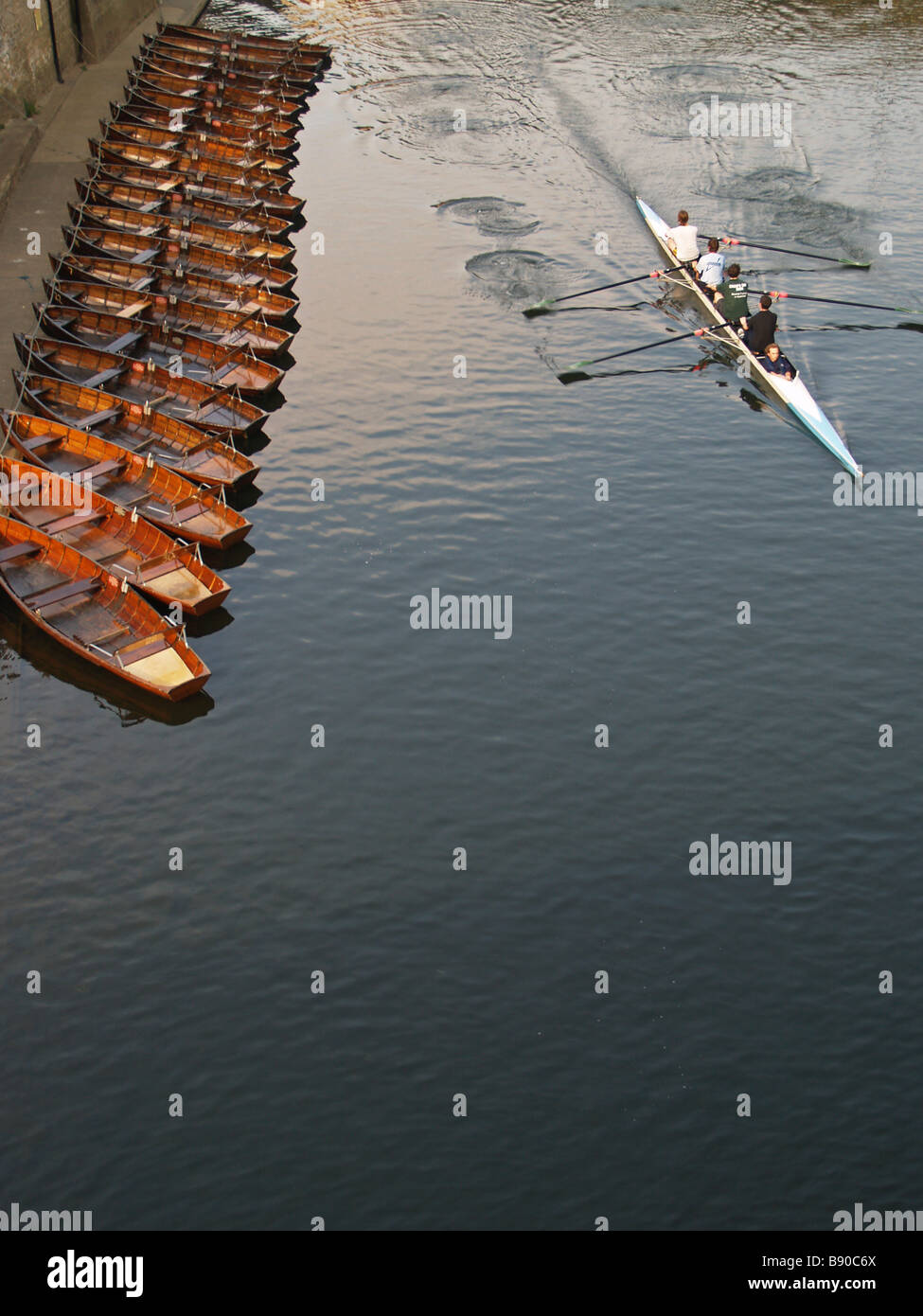 Rowing on the River Wear, Durham, England Stock Photo - Alamy