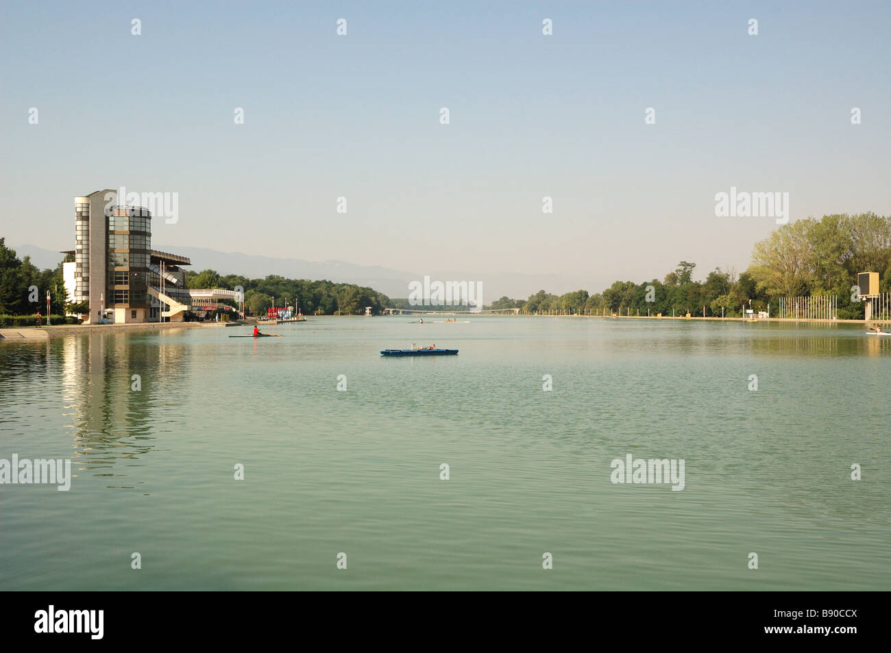 The olympic rowing complex in Plovdiv Bulgaria Stock Photo - Alamy