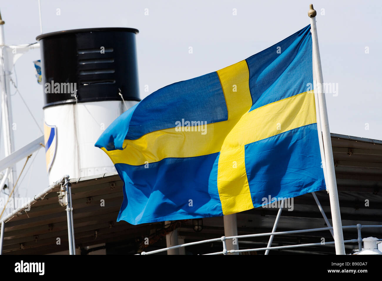 Swedish ship flag hi-res stock photography and images - Alamy