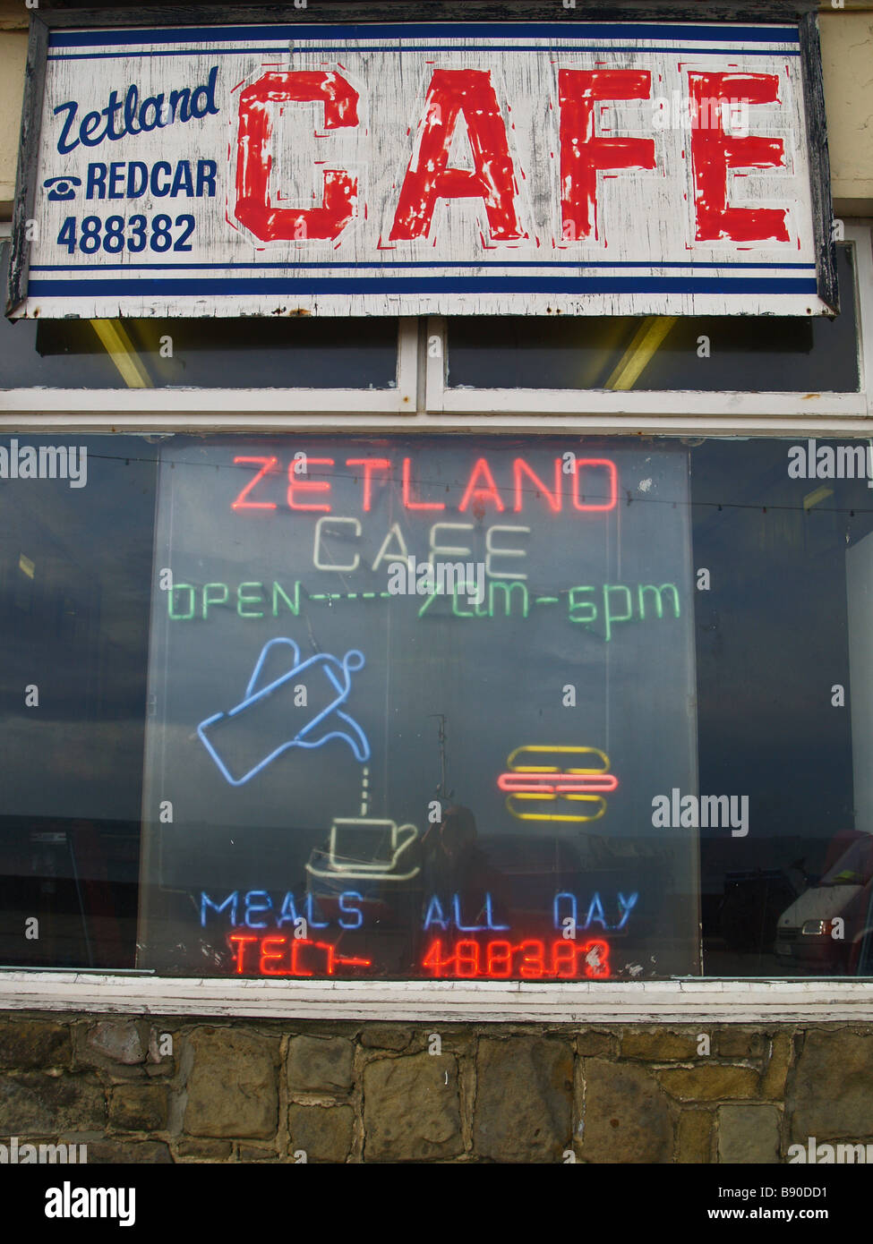 A famous beachside cafe, Redcar, Teesside, England Stock Photo - Alamy