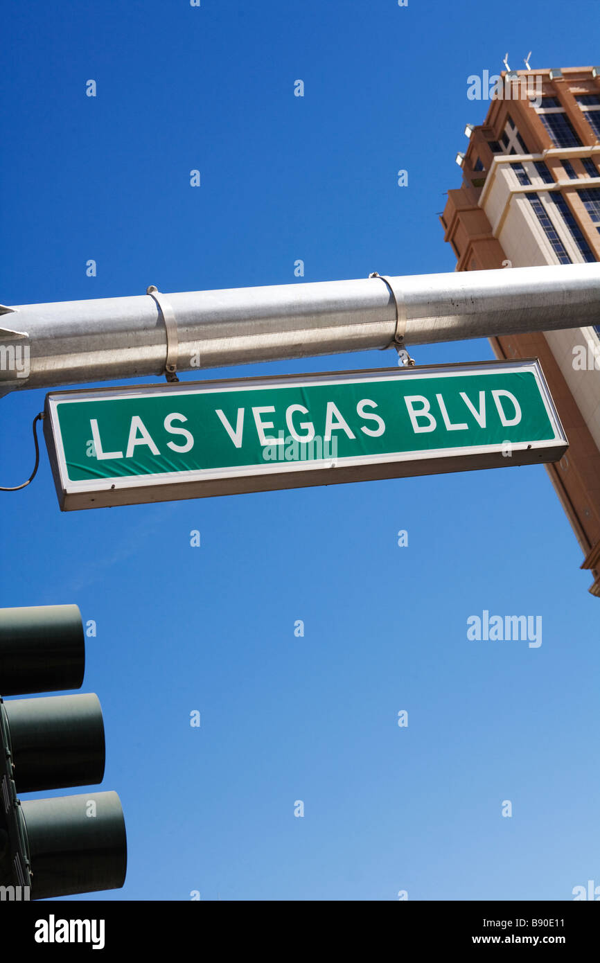 Road sign Las Vegas USA Stock Photo - Alamy