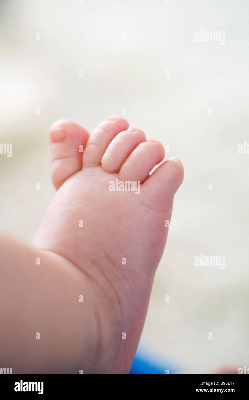 Baby foot close-up Stock Photo - Alamy