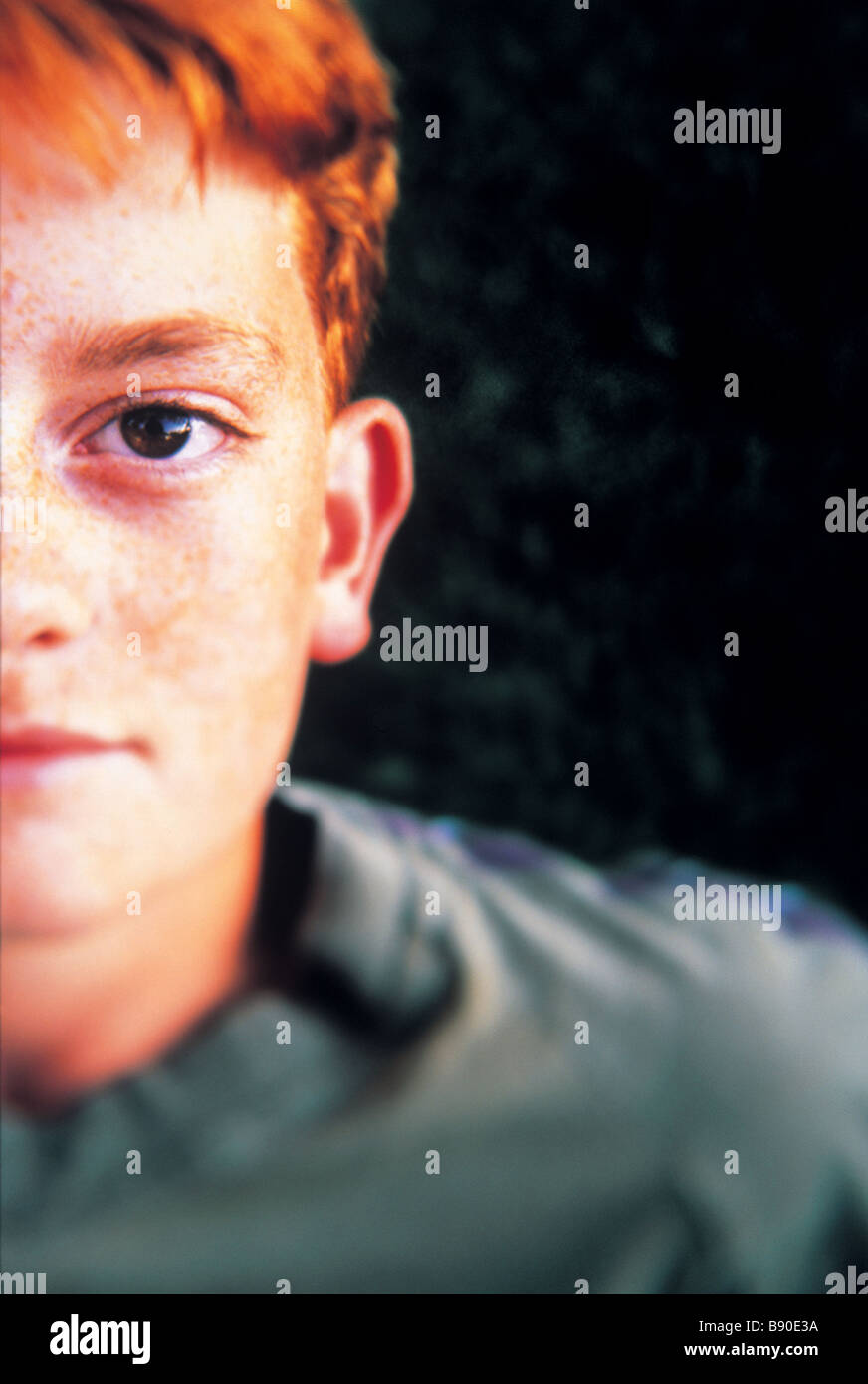 Half face profile hi-res stock photography and images - Alamy