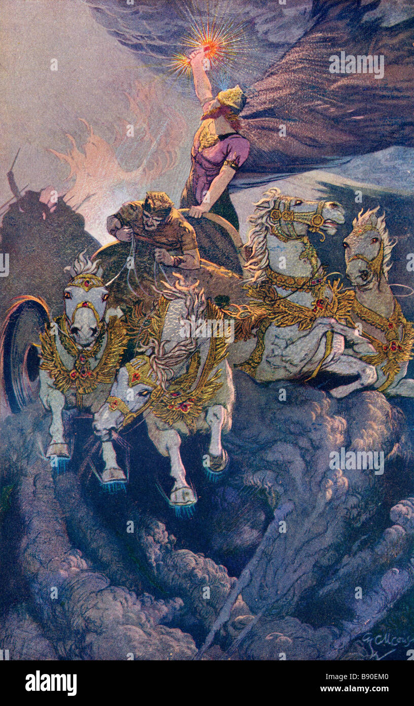 Merodach Sets Forth to Attack Tiamat Stock Photo - Alamy