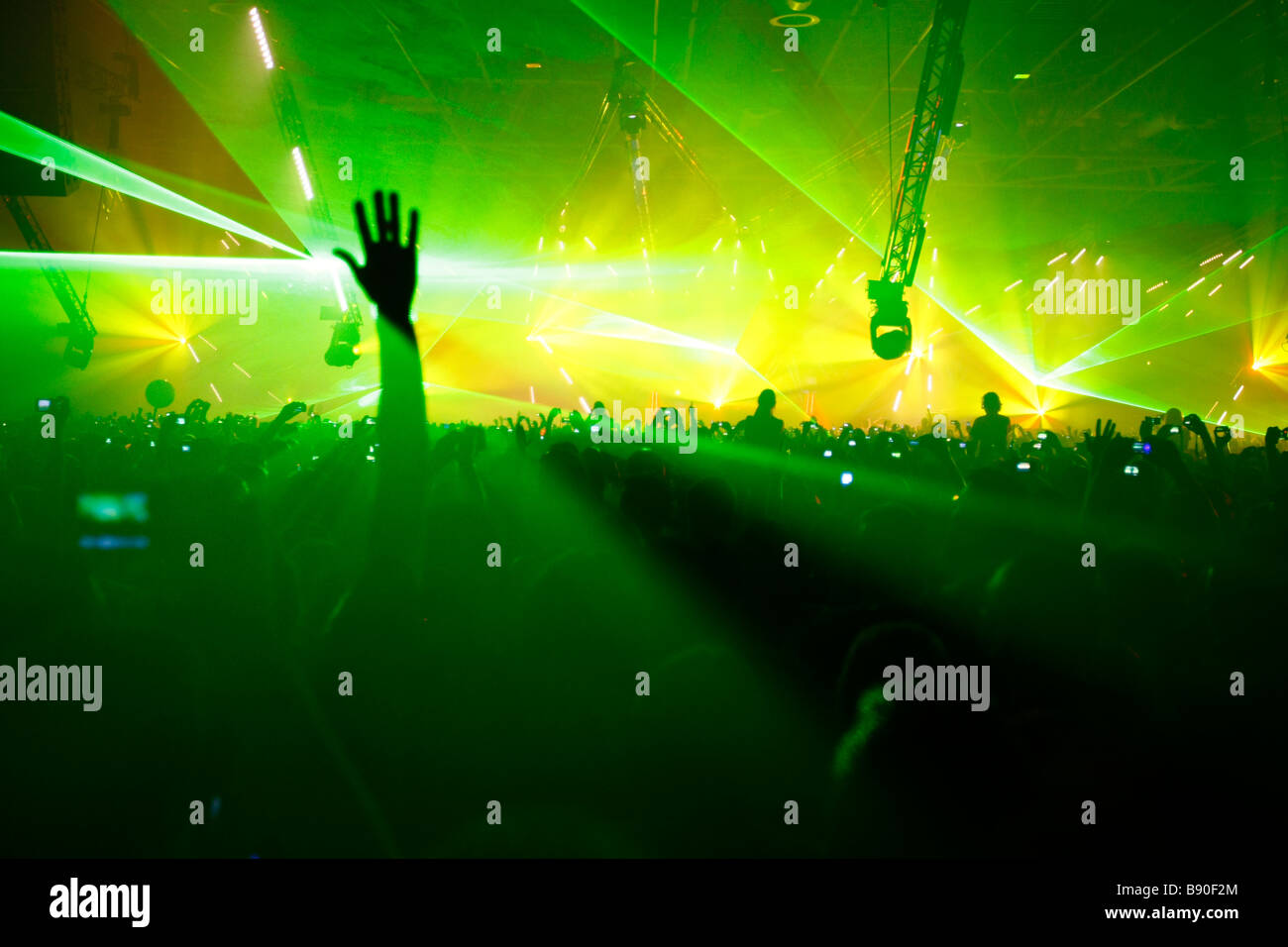 Picture of the crowd during Trance Energy 2009 in the Jaarbeurs in the ...