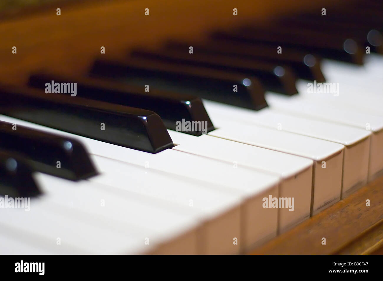 Blurred classic piano keyboard background Stock Photo - Alamy