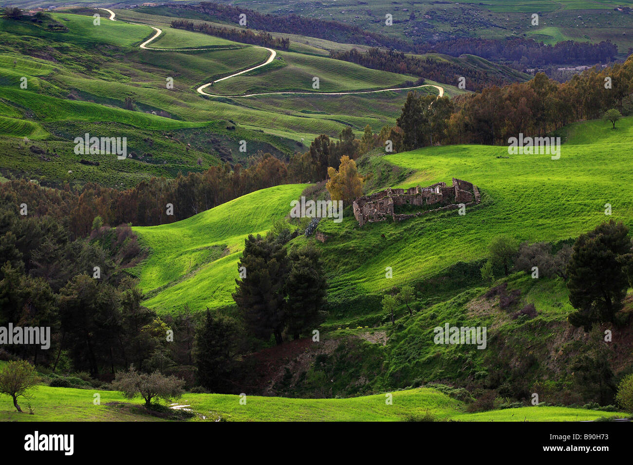 Sicilian countryside, Sicily, Italy Stock Photo - Alamy