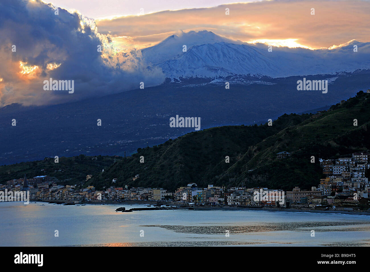 Bay, Giardini-Naxos, Sicily, Italy Stock Photo - Alamy