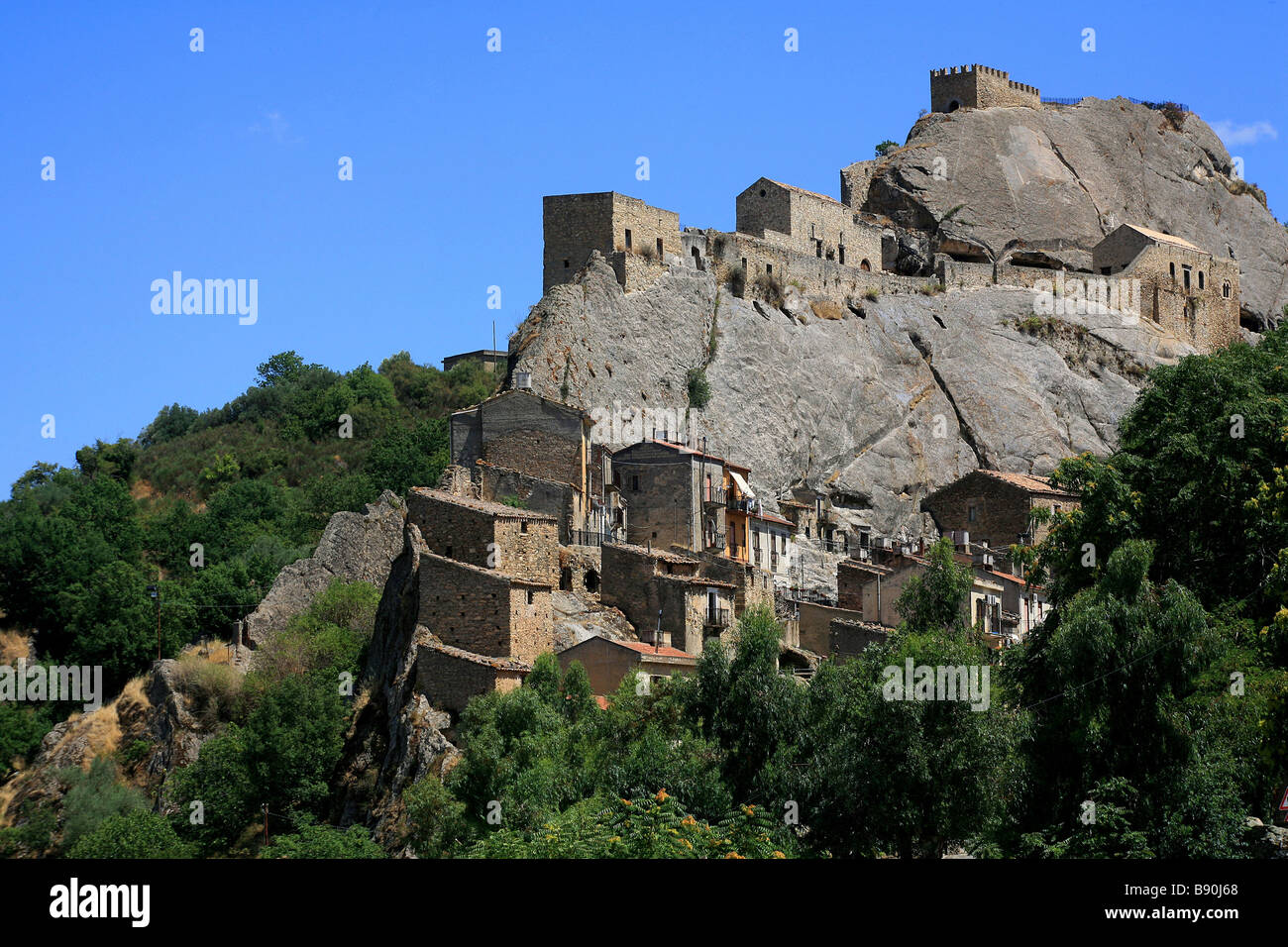 Castle, Sperlinga, Sicily, Italy Stock Photo - Alamy