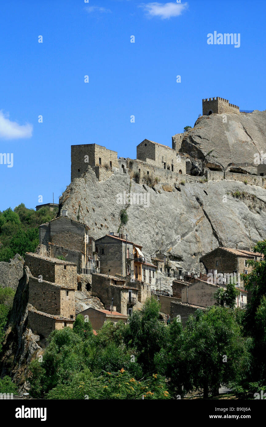 Castle, Sperlinga, Sicily, Italy Stock Photo - Alamy