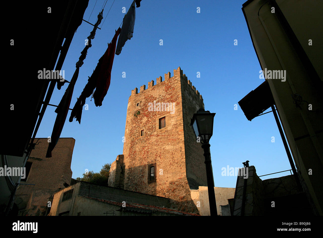 Castle, Brolo, Sicily, Italy Stock Photo - Alamy