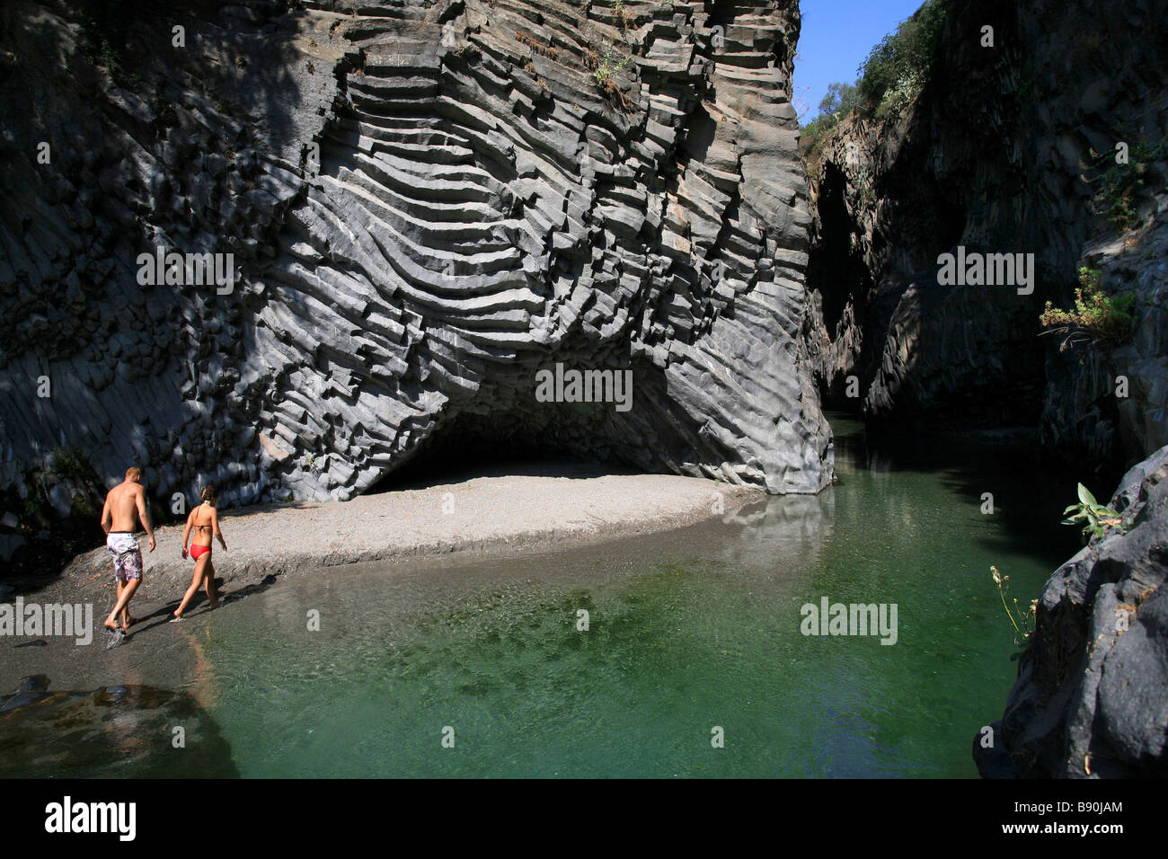 Gole dell'Alcantara, Sicily, Italy Stock Photo - Alamy