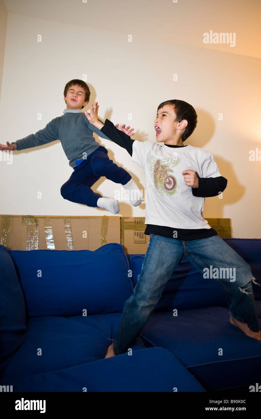 Boys play fight brothers hi-res stock photography and images - Alamy