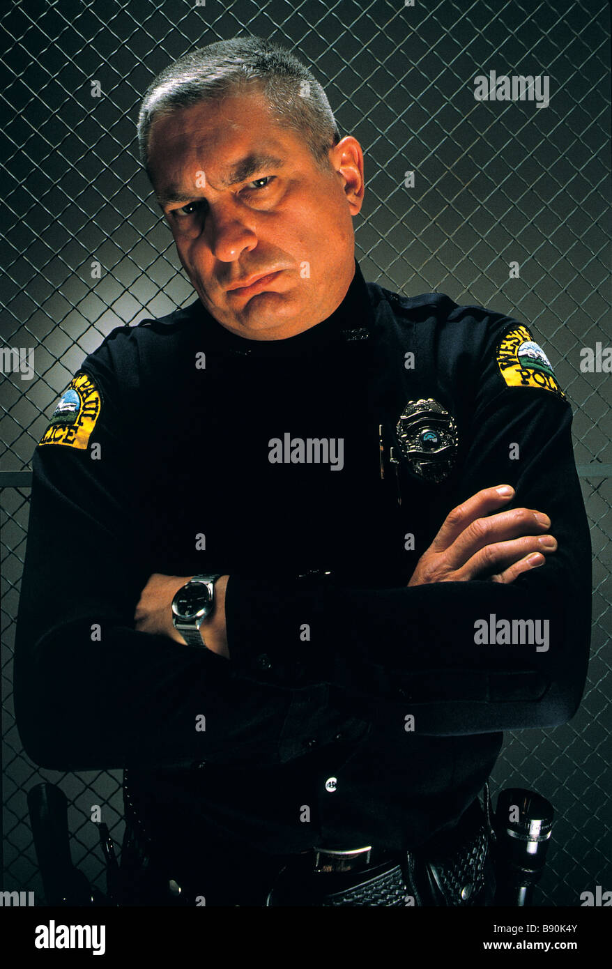 FL3446, MICHAEL K McCANN; Tough cop Stock Photo - Alamy