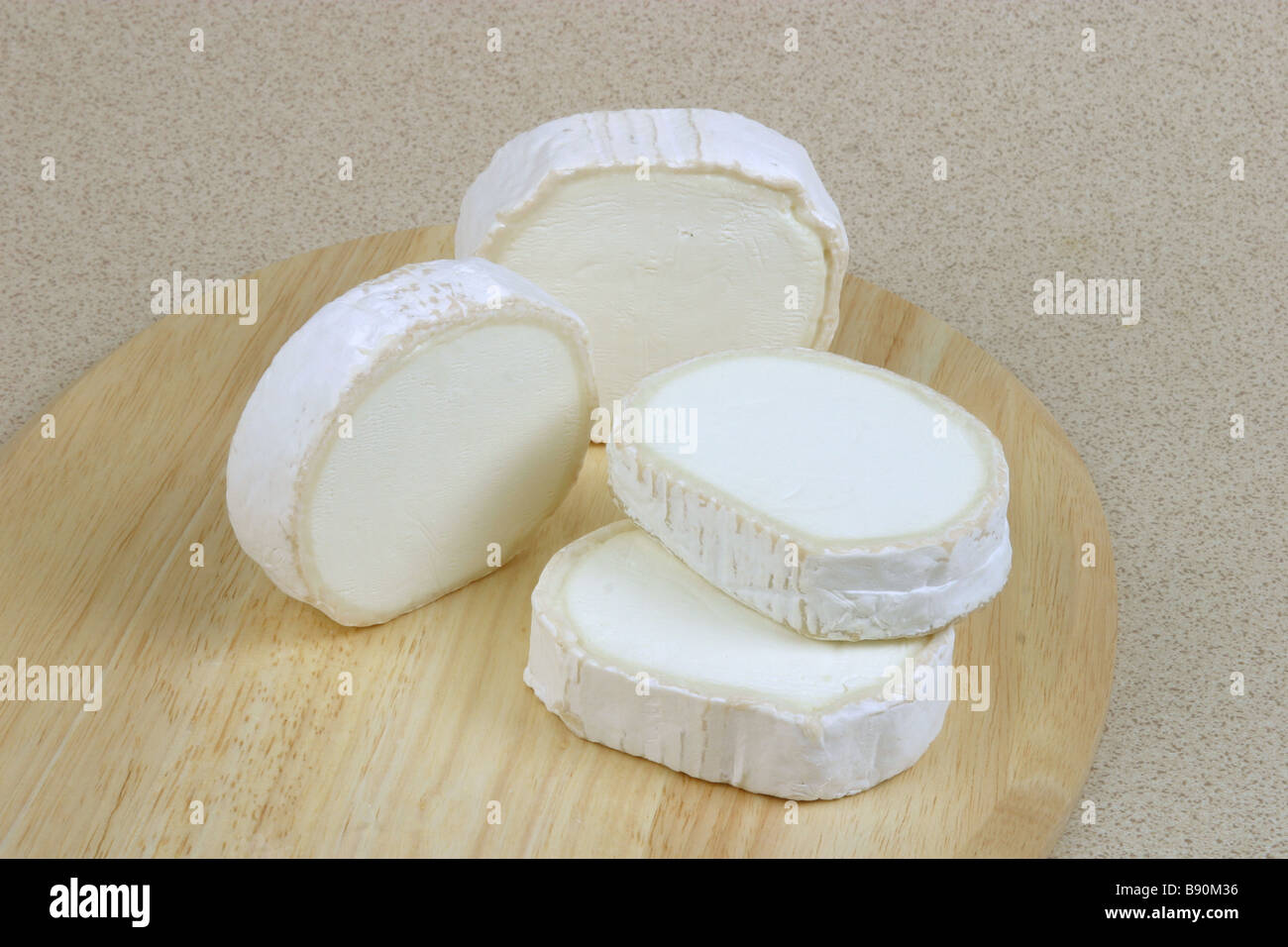 goats log cheese Stock Photo - Alamy