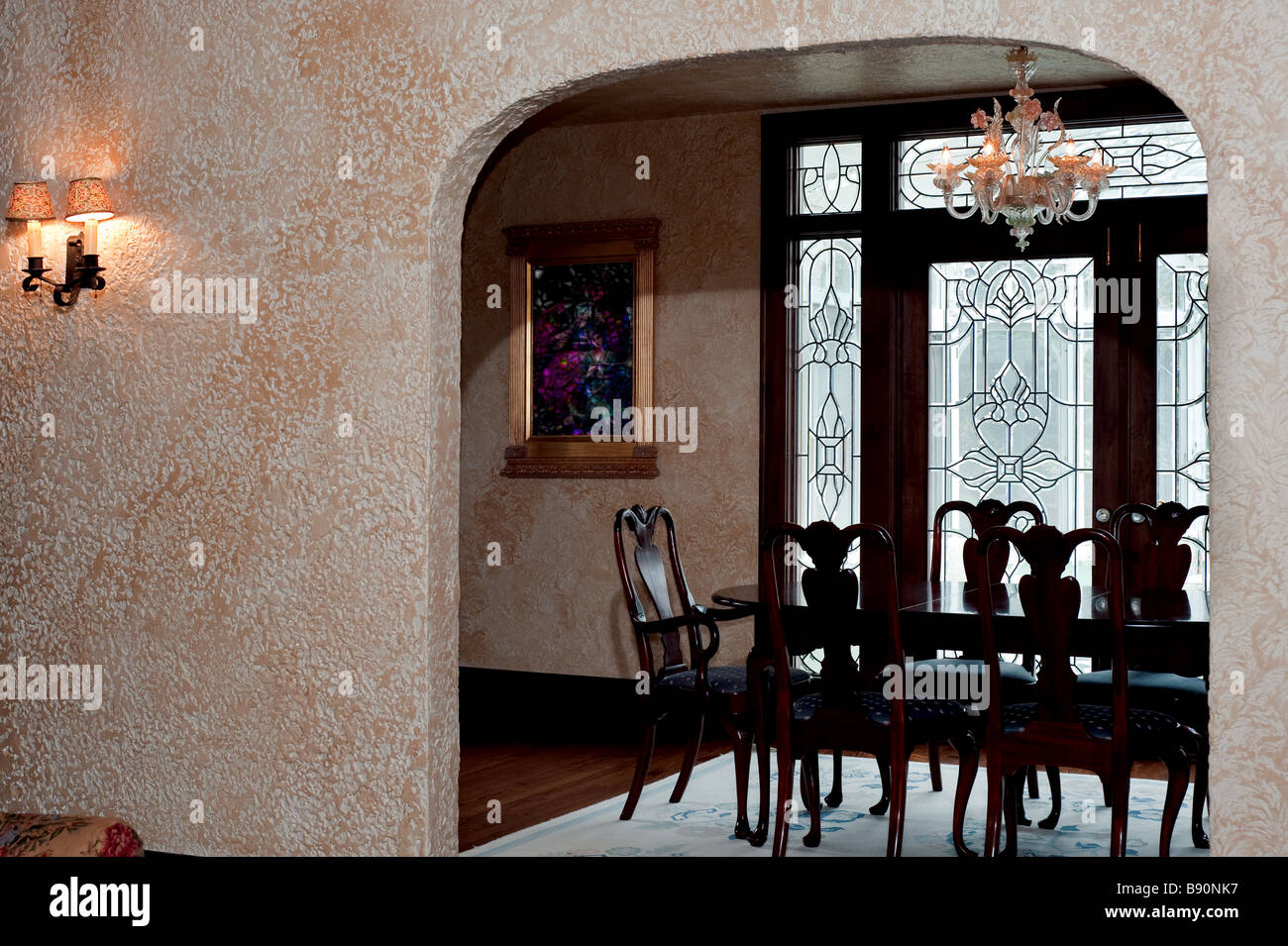 Rich house interior dining room hi-res stock photography and images - Alamy