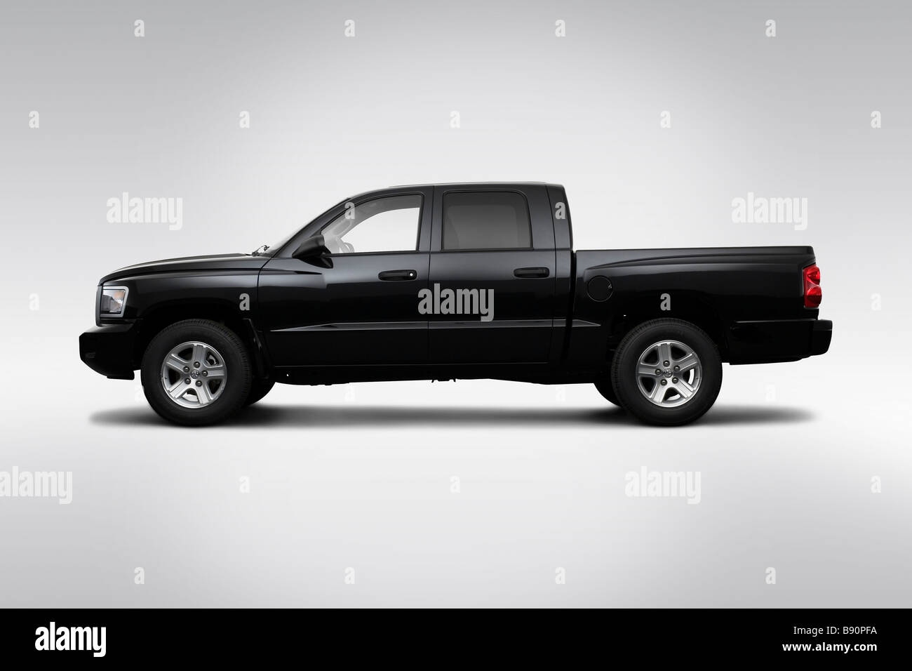 2009 Dodge Dakota Big Horn in Black - Drivers Side Profile Stock Photo ...