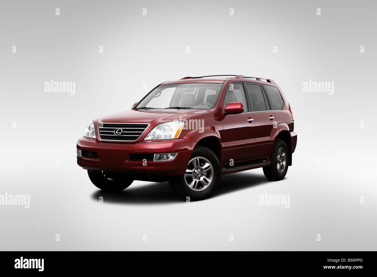 2009 Lexus GX GX470 in Red - Front angle view Stock Photo - Alamy