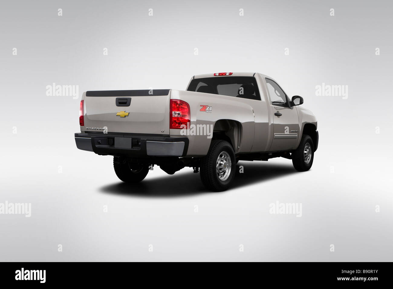 2009 Chevrolet Silverado 2500 HD in Silver - Rear angle view Stock ...