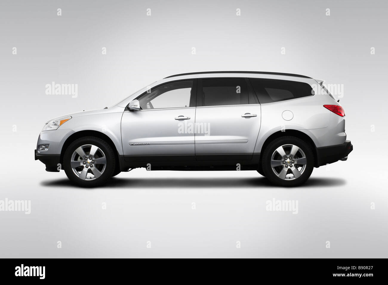 2009 Chevrolet Traverse 2LT in Blue - Drivers Side Profile Stock Photo ...