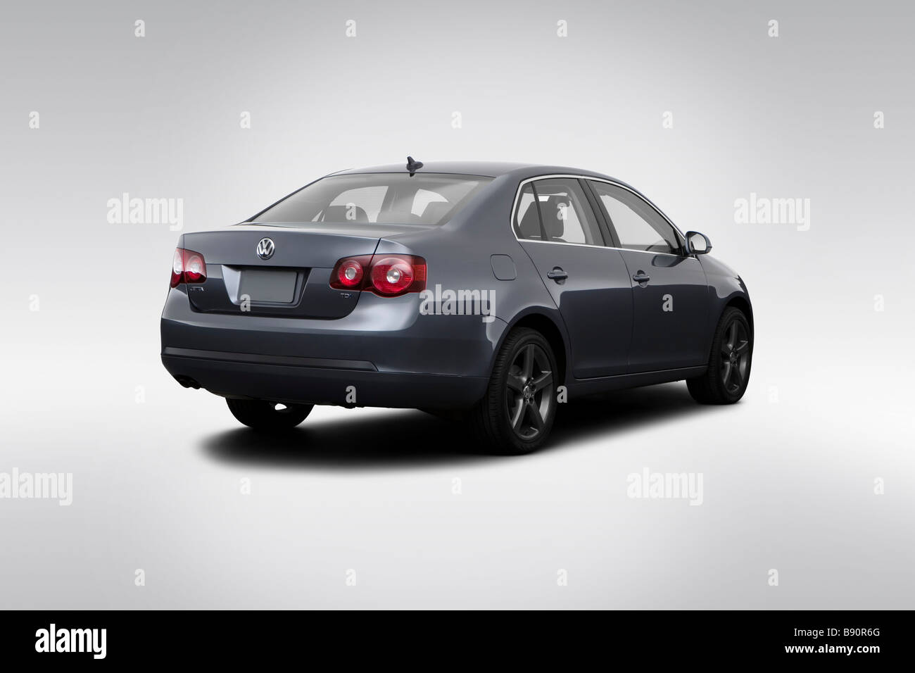 2009 Volkswagen Jetta TDI in Gray - Rear angle view Stock Photo - Alamy