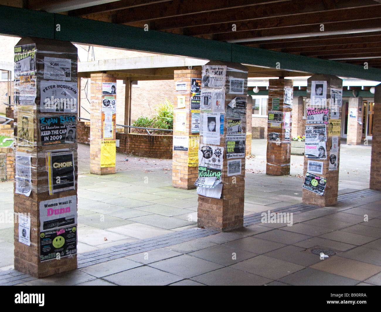 posters at lancaster university Stock Photo - Alamy