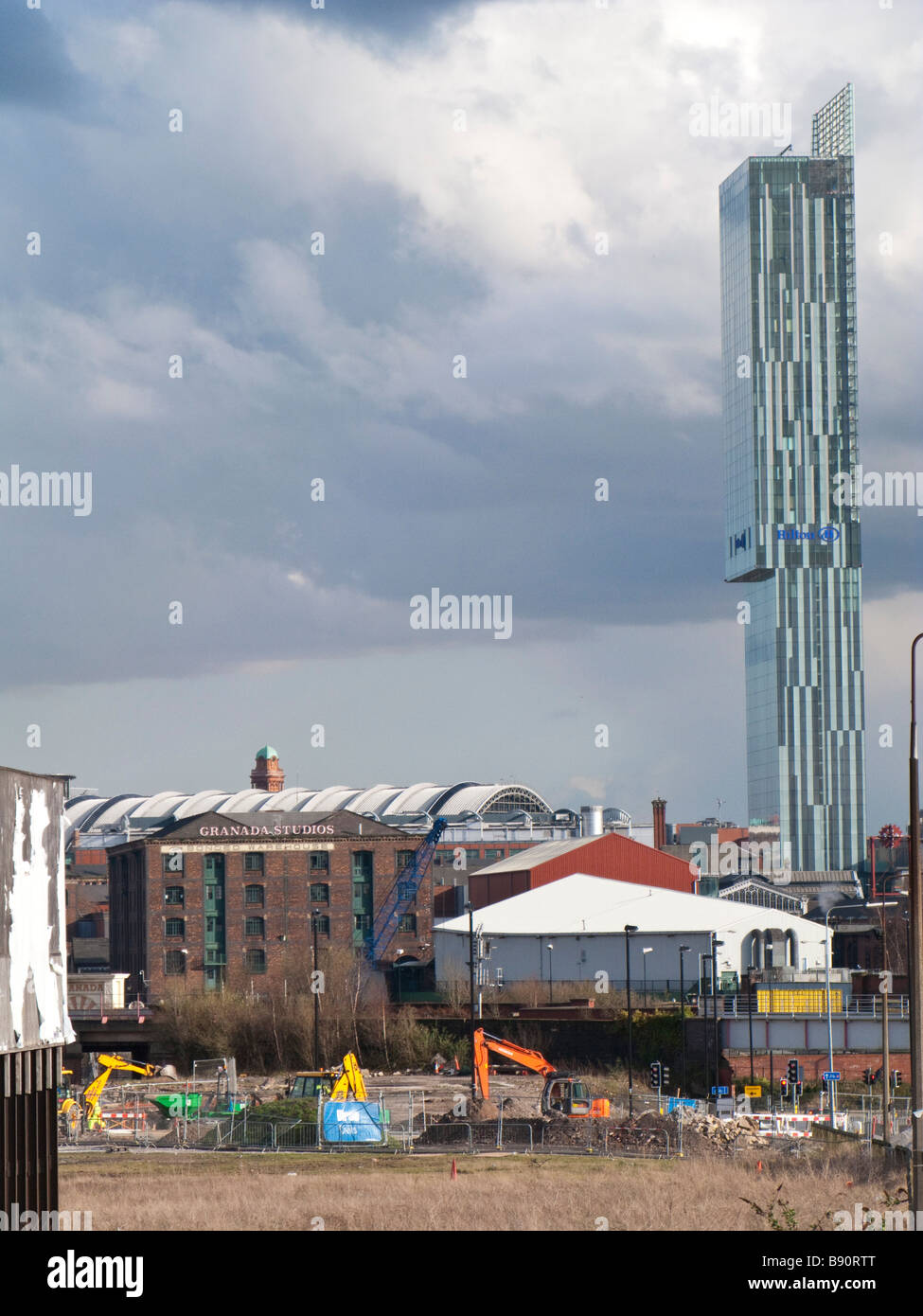 building sites around Manchester Stock Photo - Alamy